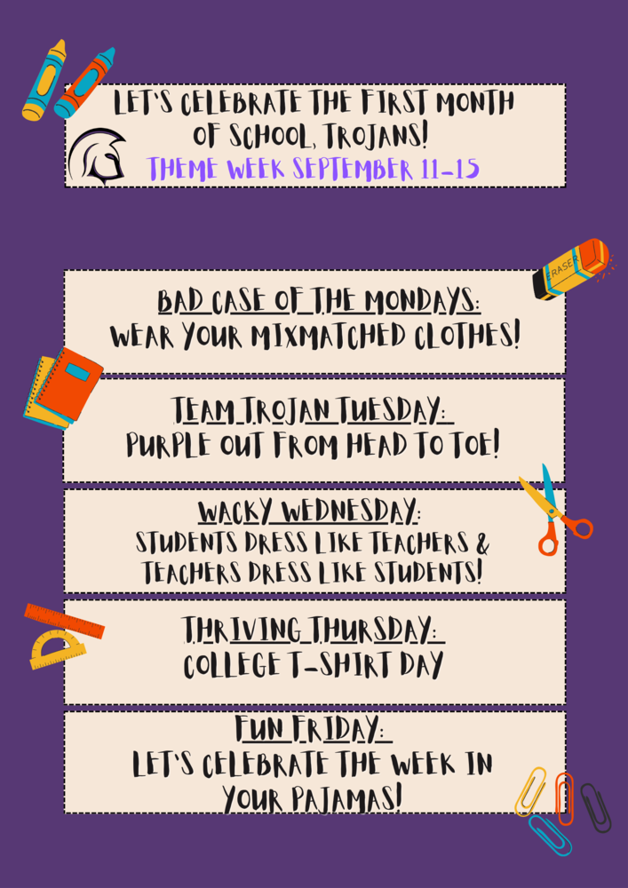 Let's Celebrate the First Month of School!! | Terrell Wells Middle School